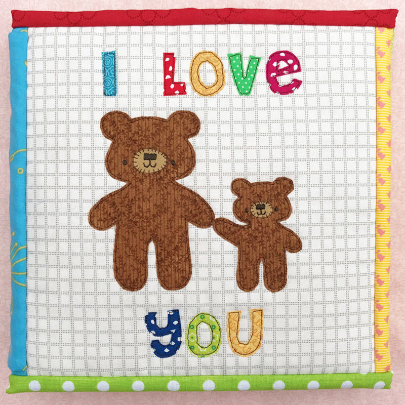 I Love You - Busy Book Pattern Designed by Fiona Tully for Two Brown ...