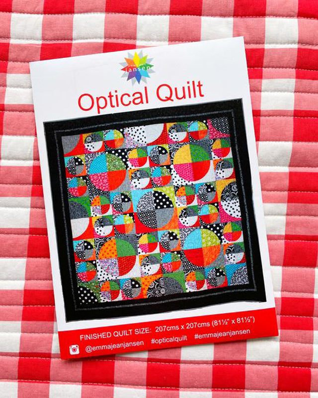 Optical Quilt Pattern Designed by Emma Jean Jansen | whateverwhereever