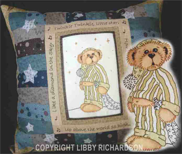 PJ Bear Pillow Pattern by Libby Richardson for Artsmart Craft Cottage ...